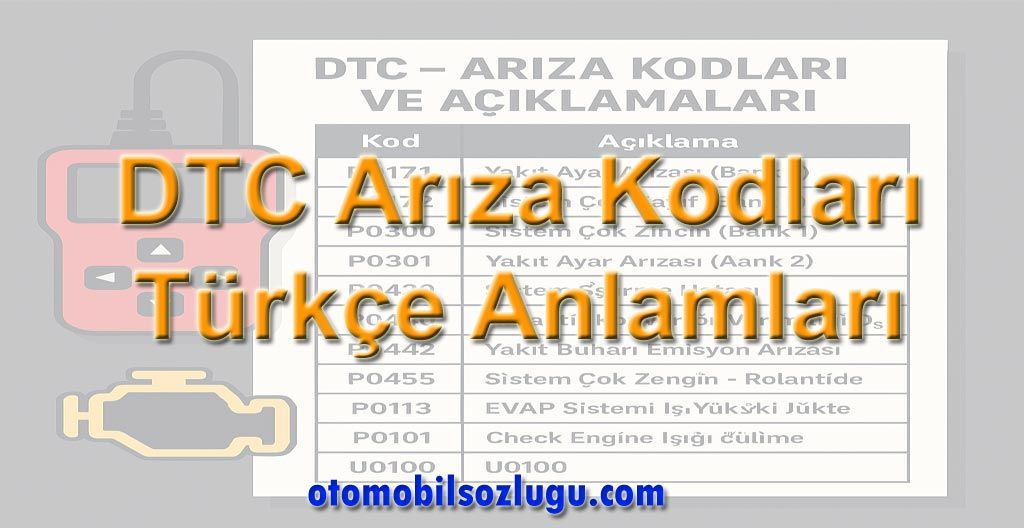 DTC Arıza Kodları ve Anlamları | DTC Diagnostic Trouble Code